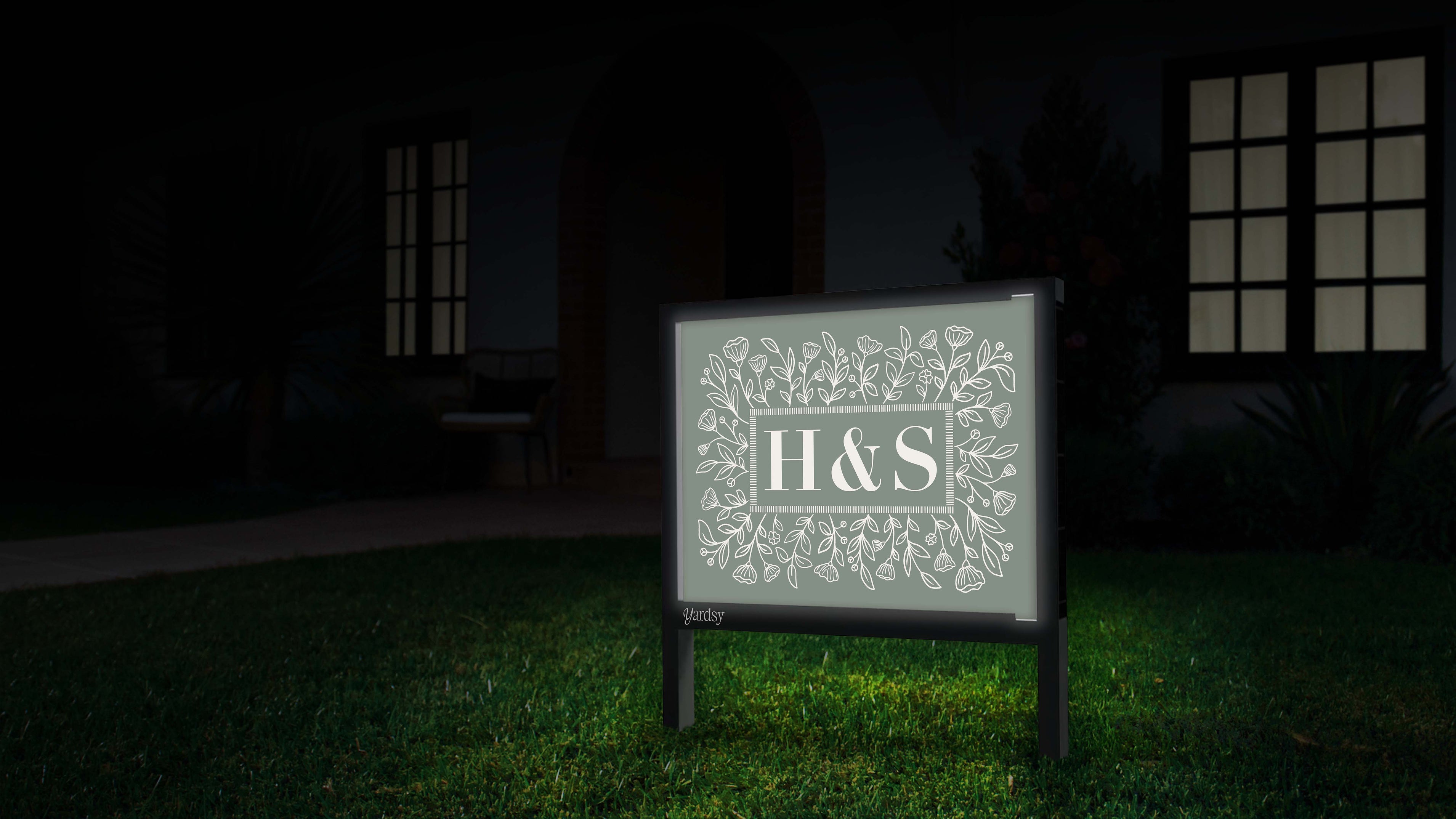 Customizable Monogram Yard Signs – Yardsy