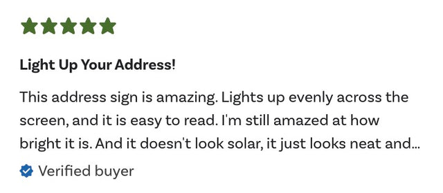 Solar-powered lawn signs that light up at night | Yardsy