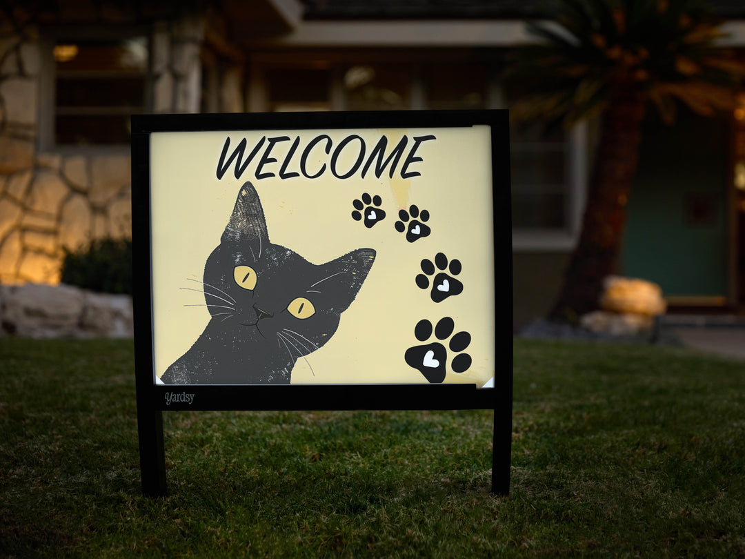 Welcome Yard Signs That Light Up at Night - Everyday or Custom | Yardsy ...