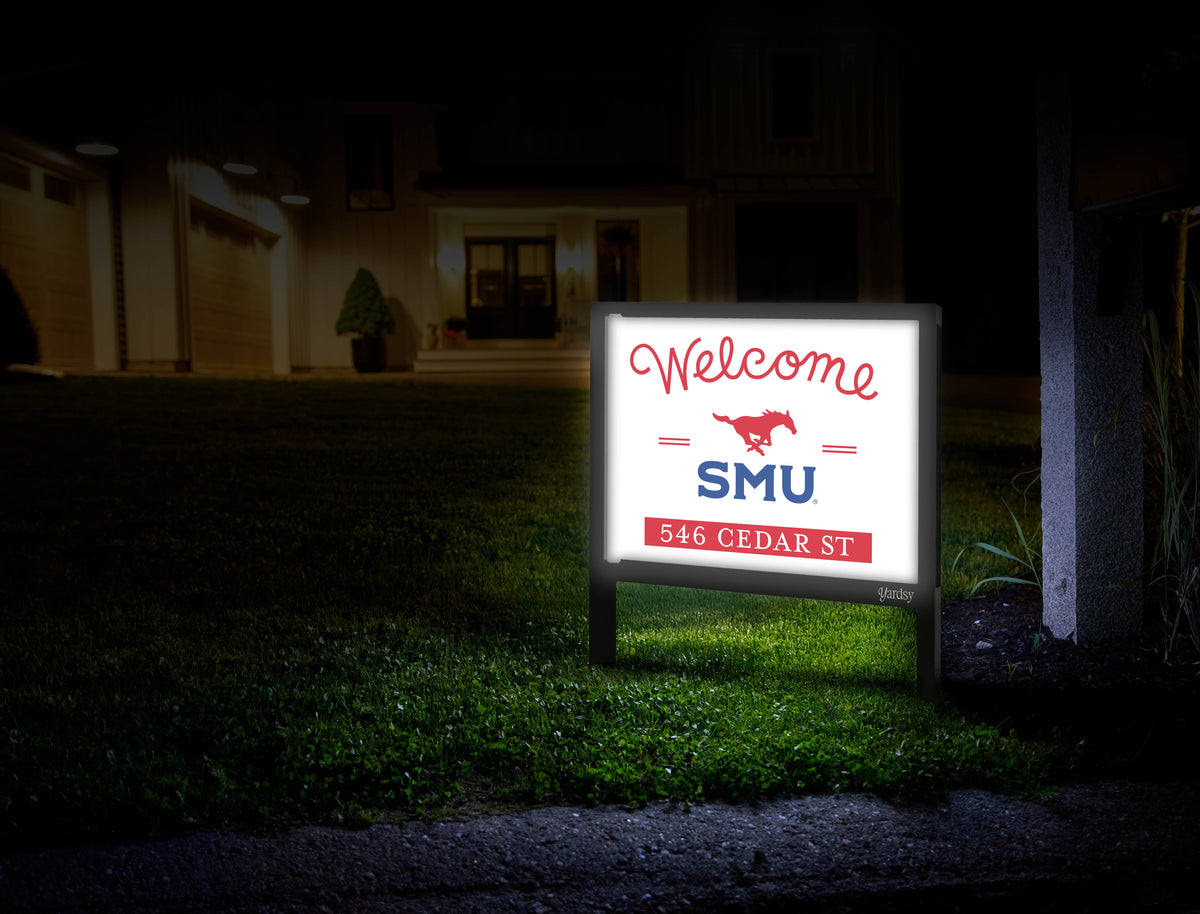 Welcome SMU Custom Yardsy Sign