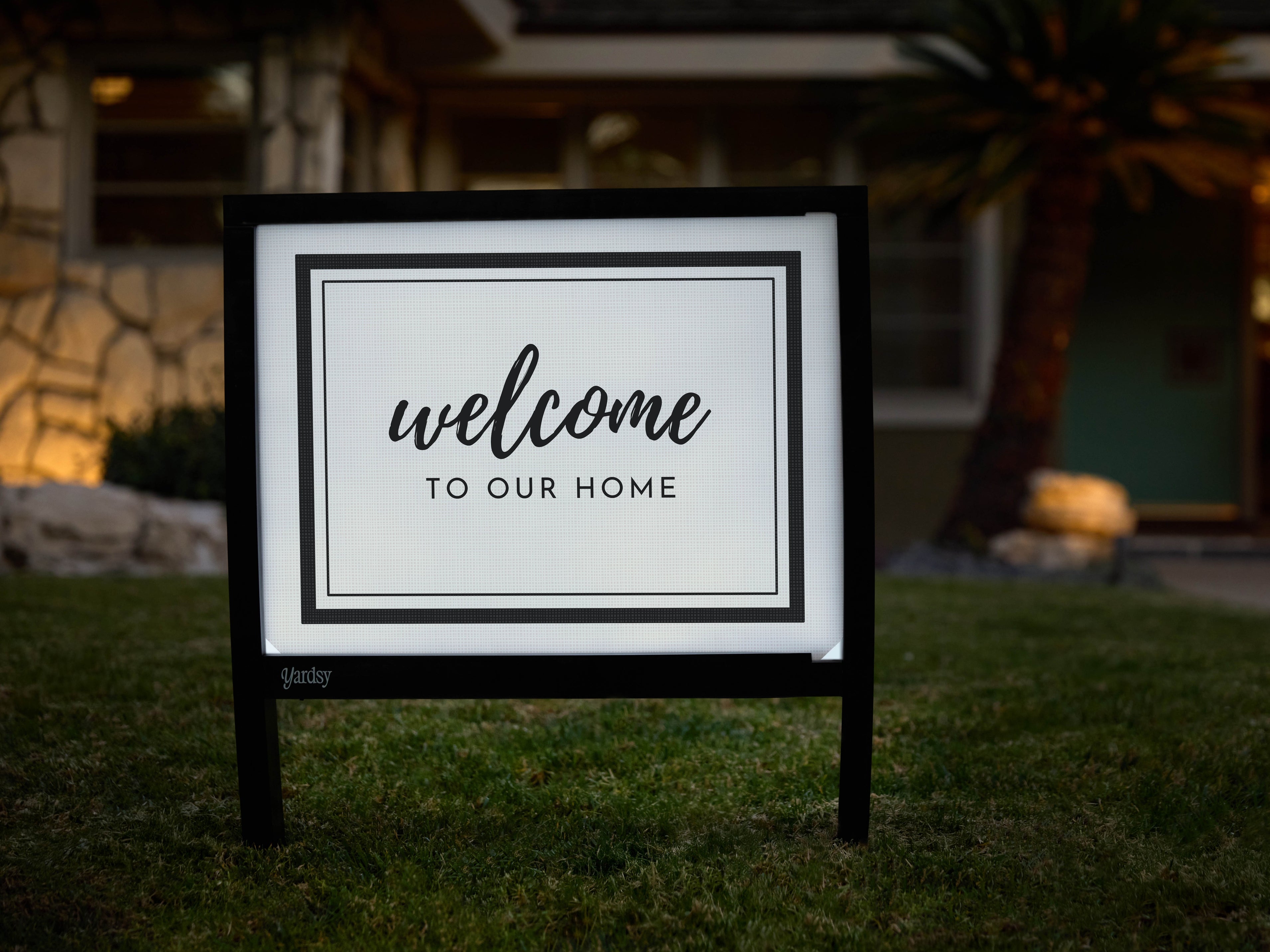 Welcome Yard Signs That Light Up at Night - Everyday or Custom | Yardsy