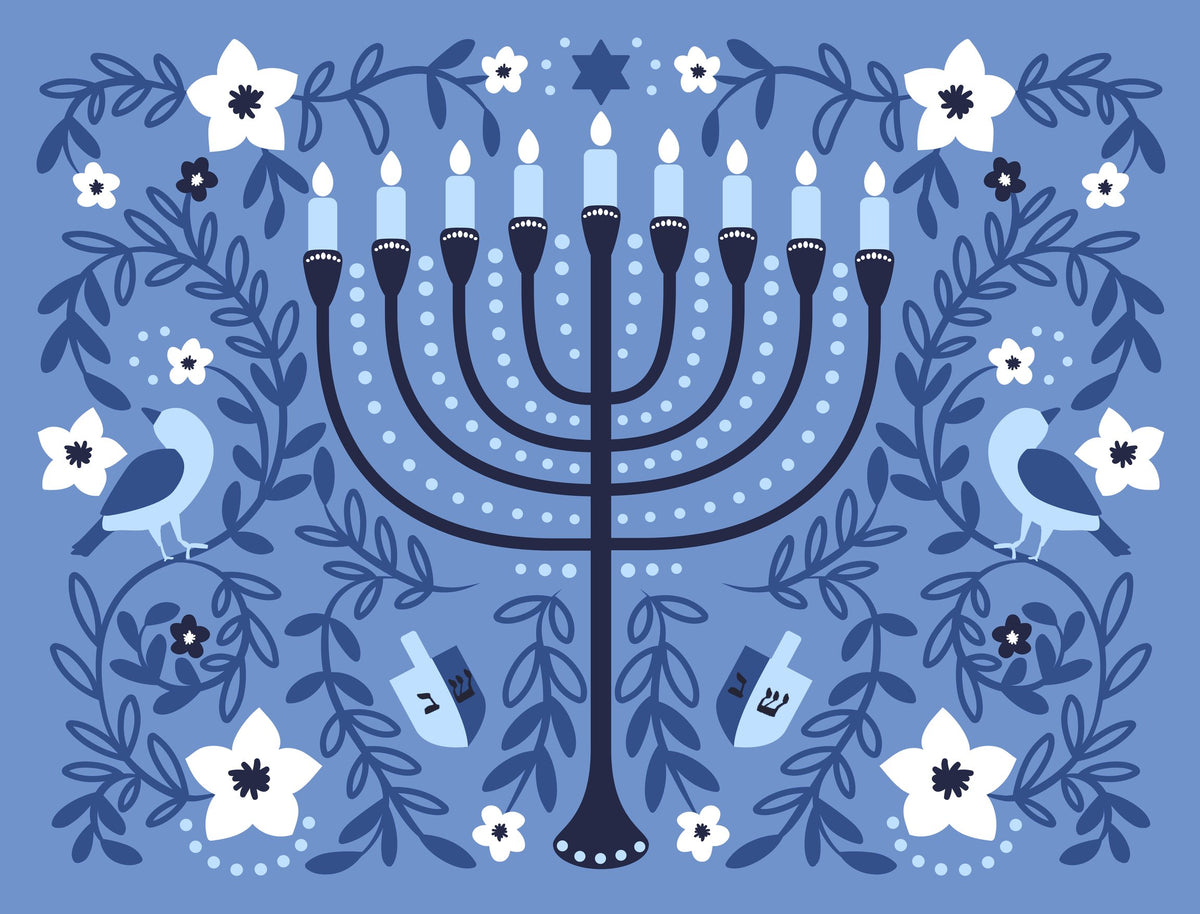 Hanukkah Menorah Yardsy Sign