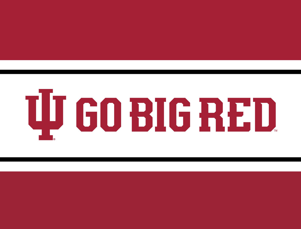 Indiana University Go Big Red Crimson Yardsy Sign