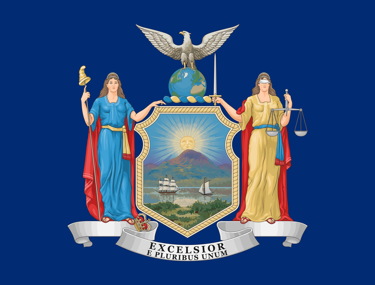 New York State Flag Yardsy Sign