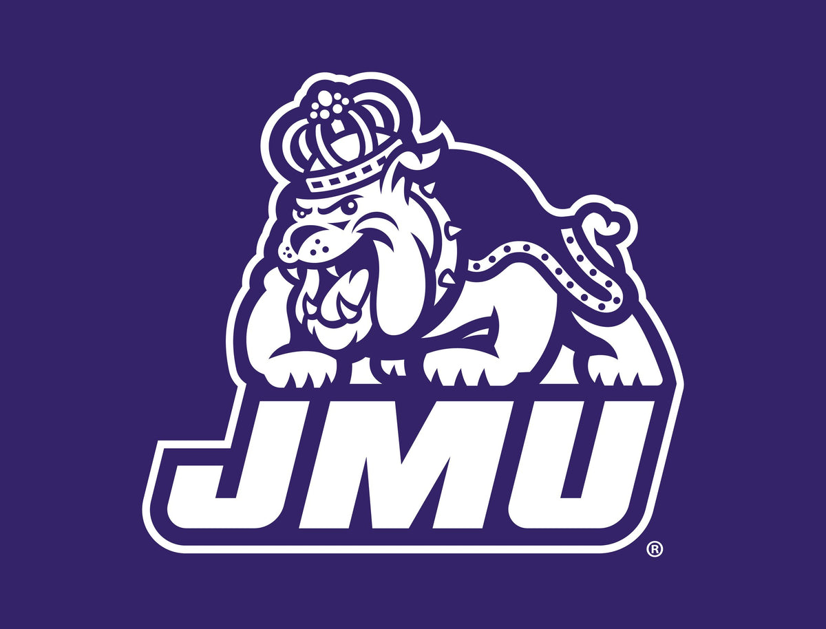 JMU Duke Dog Combo Purple And White Yardsy Sign