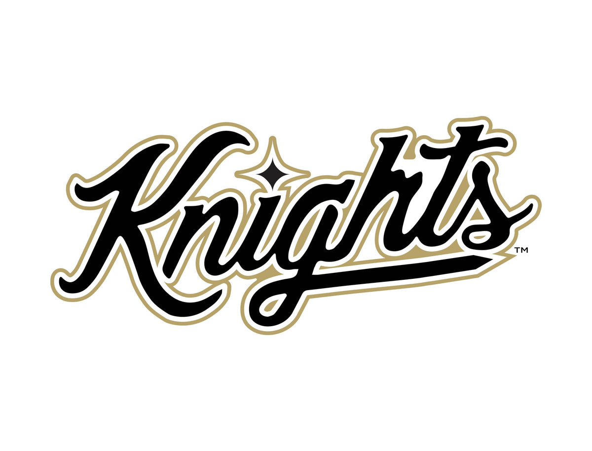 UCF Knights Script Mark White Yardsy Sign