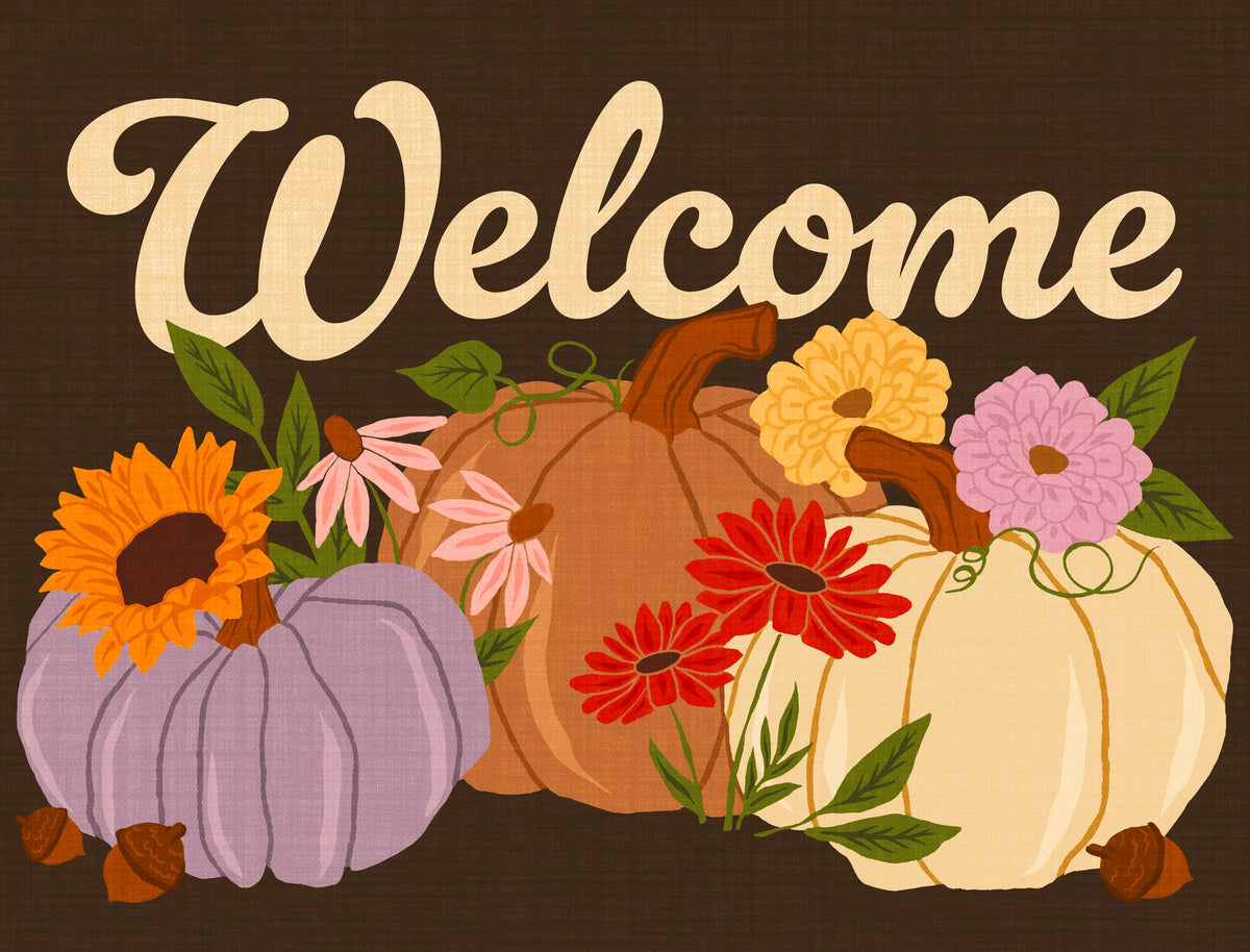 Welcome Pumpkins Autumn Yardsy Sign