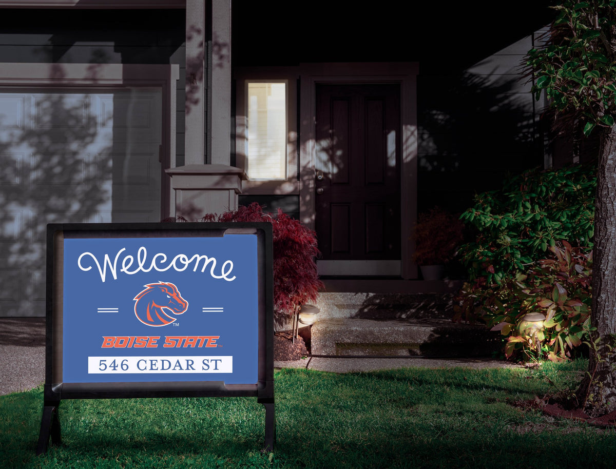 Welcome Boise State Custom Yardsy Sign