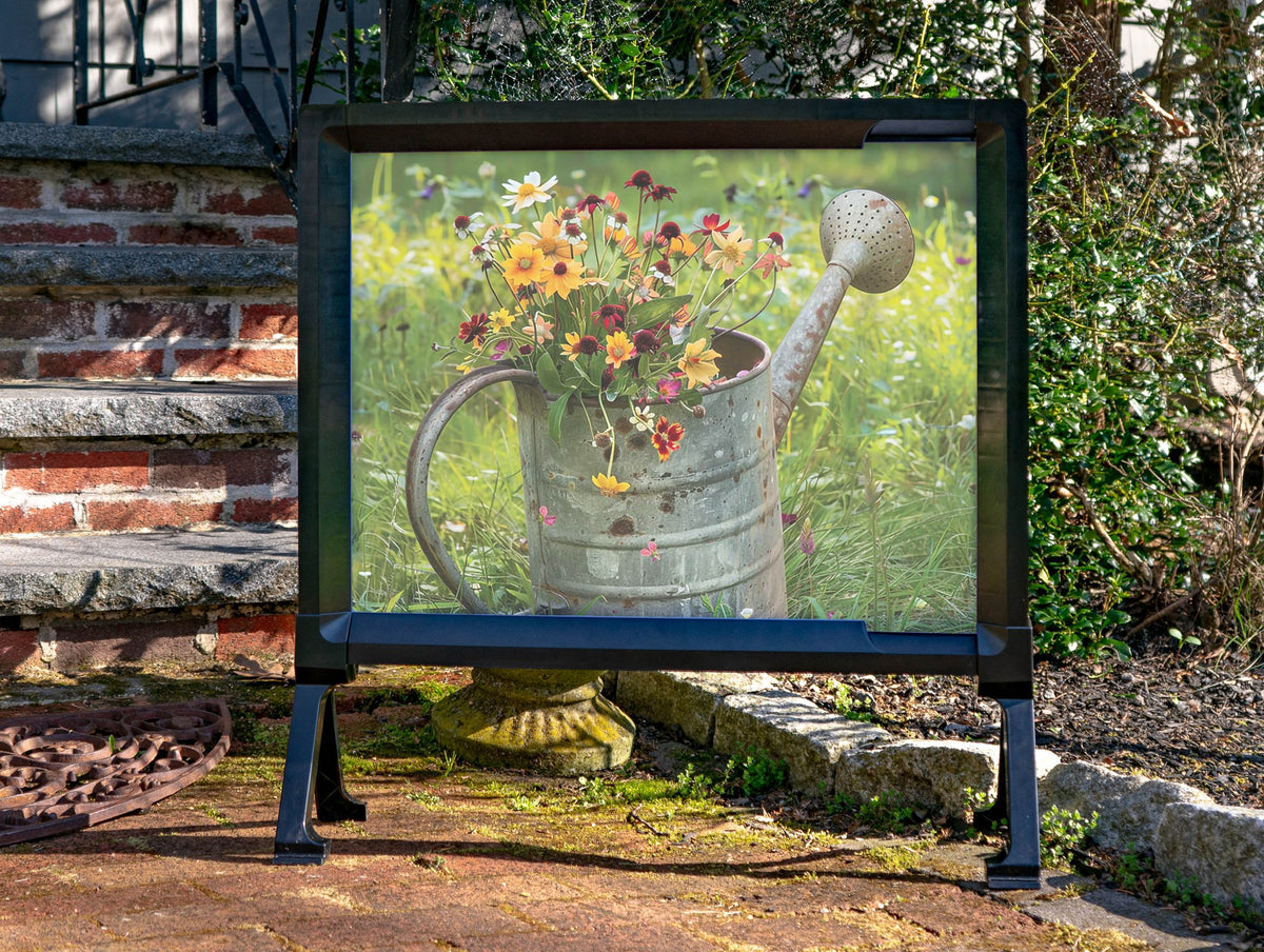 Any Can Will Do Wildflower Garden Print Yardsy Sign