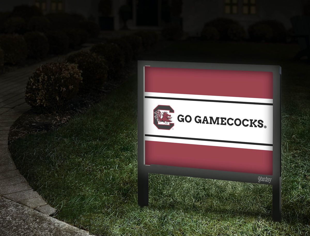 South Carolina Go Gamecocks Garnet Yardsy Sign