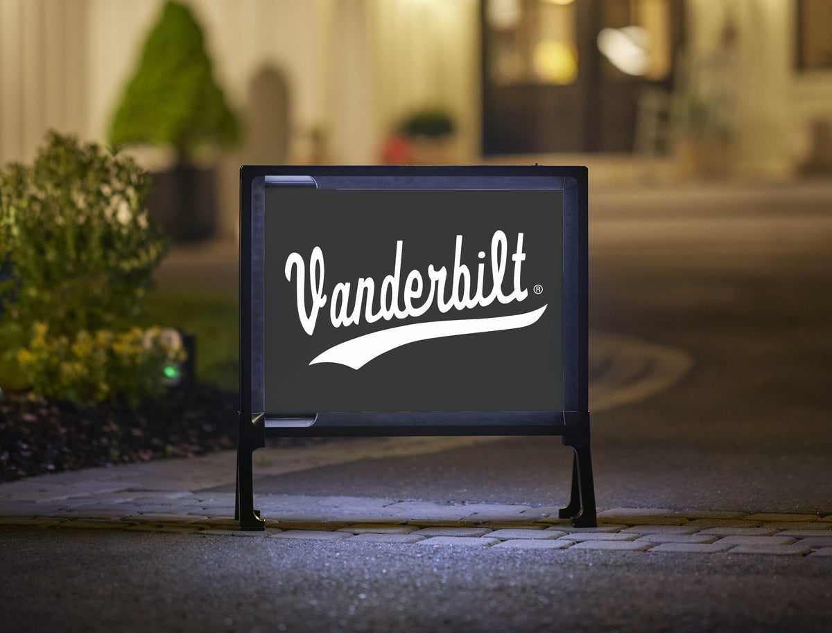 Vanderbilt University Script Black Yardsy Sign