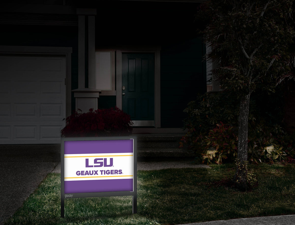 LSU Geaux Tigers Purple Yardsy Sign